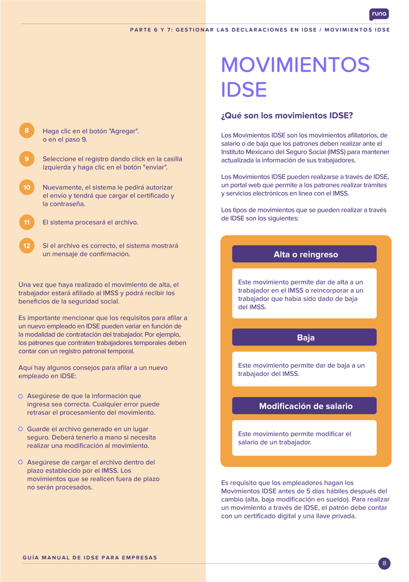 Manual de IDSE para empresas | Runa HR
